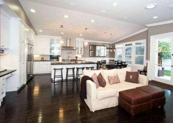 Living room kitchen design: ideas, layout options and trends 2020 ...