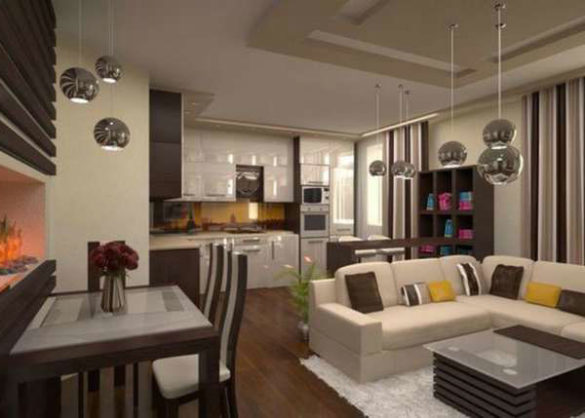 Living room kitchen design: ideas, layout options and trends 2020 ...