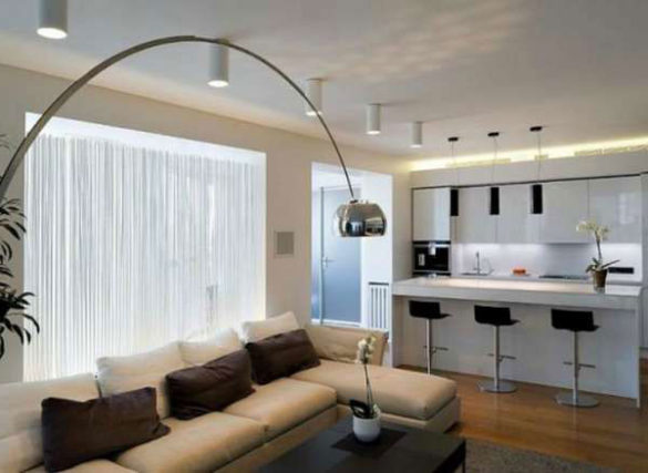 Living room kitchen design: ideas, layout options and trends 2020 ...